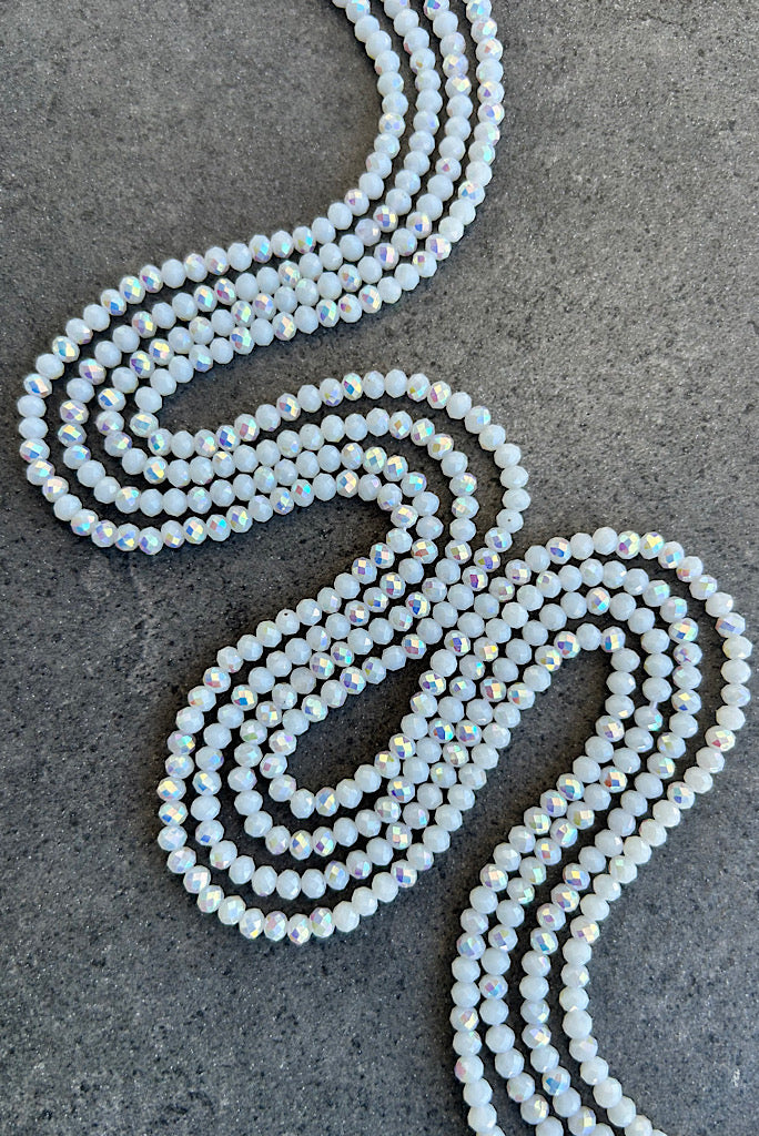 Crystal Clear Waist Beads with Red Accent – Adinkra Expo