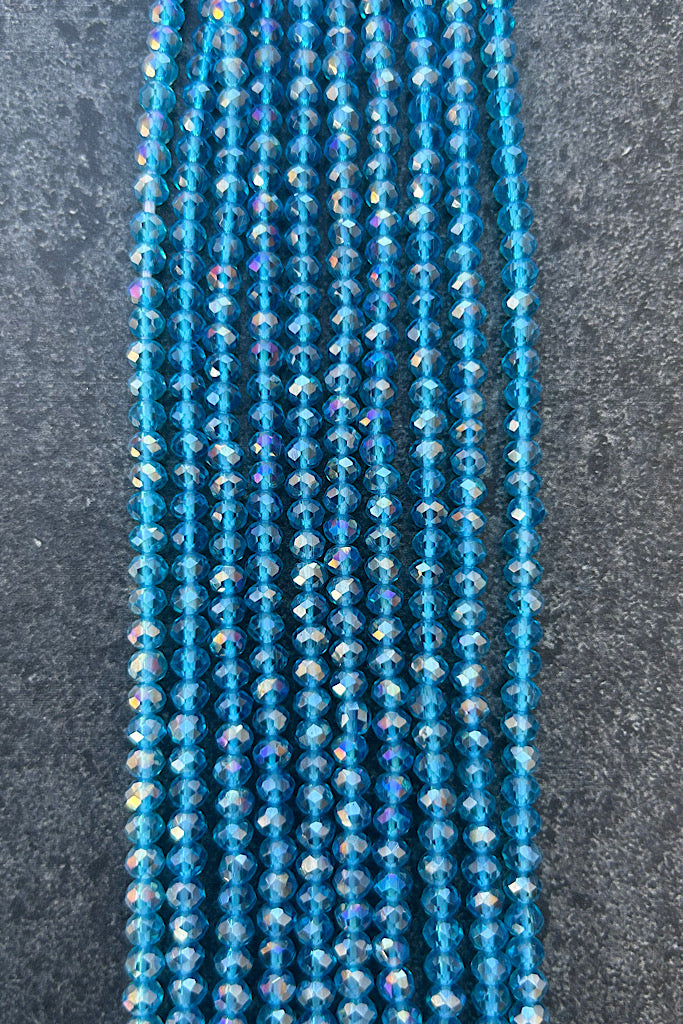 Crystal Clear Waist Beads with Red Accent – Adinkra Expo