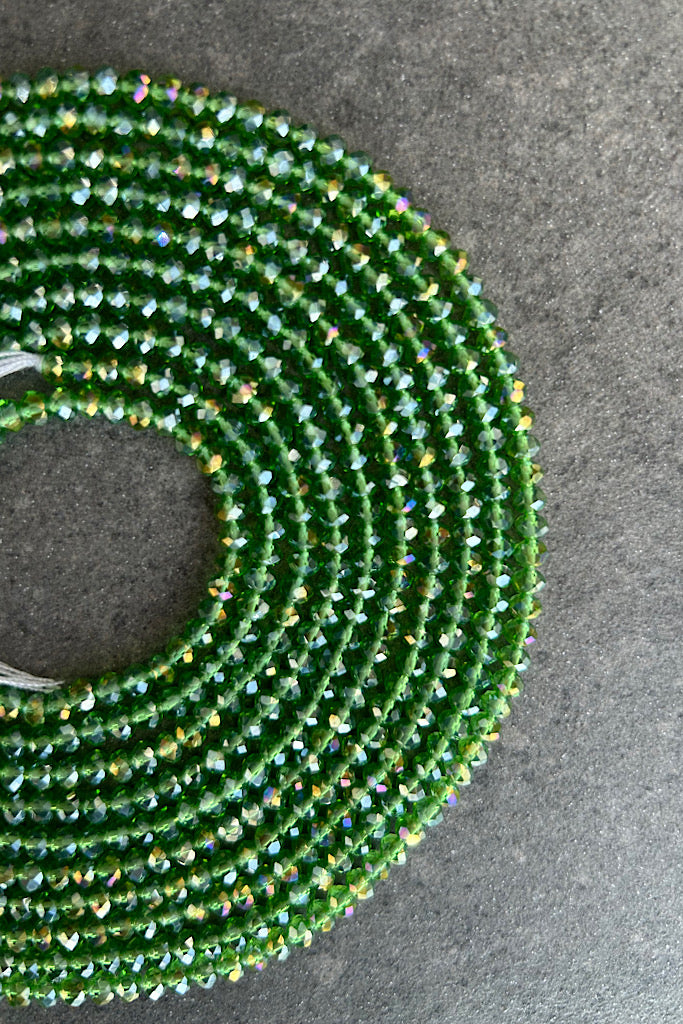 Crystal Clear Waist Beads with Red Accent – Adinkra Expo