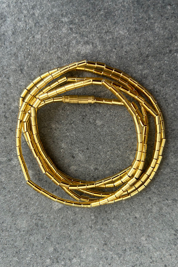 Gold Sparkle Elastic Clasp Waist Beads – Adinkra Expo