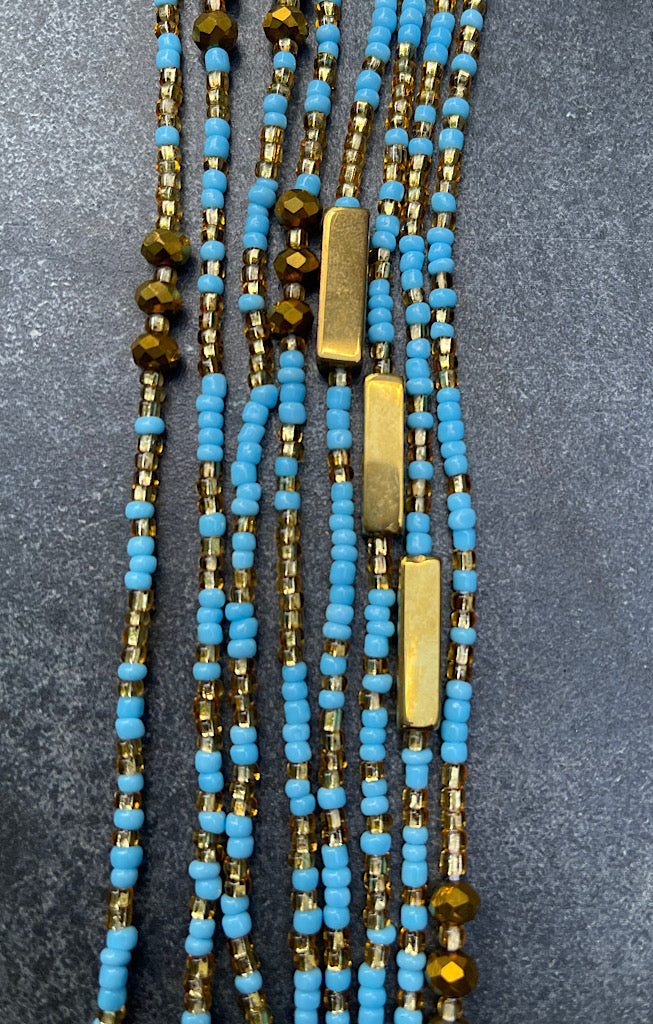 Peaceful Flow Tie On Waist Beads – Adinkra Expo