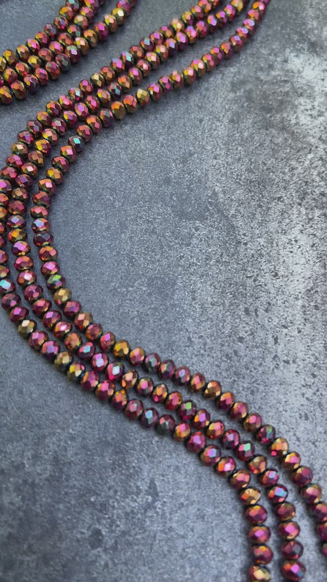 Crystal Clear Waist Beads with Red Accent – Adinkra Expo